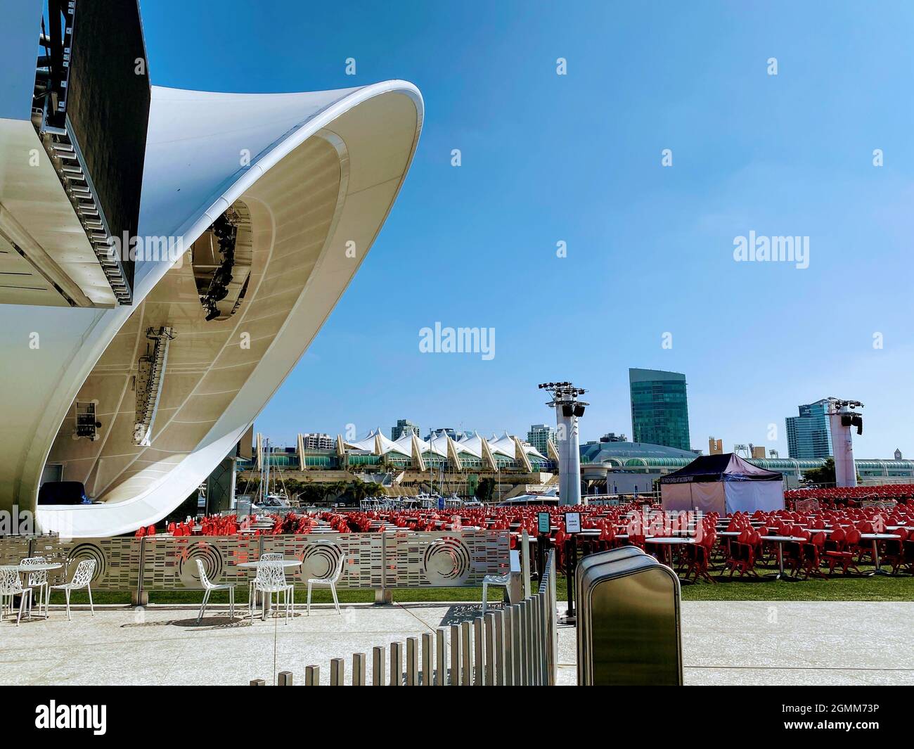 SAN DIEGO, CA 9-19-2021: Views of the Rady Shell concert venue at ...