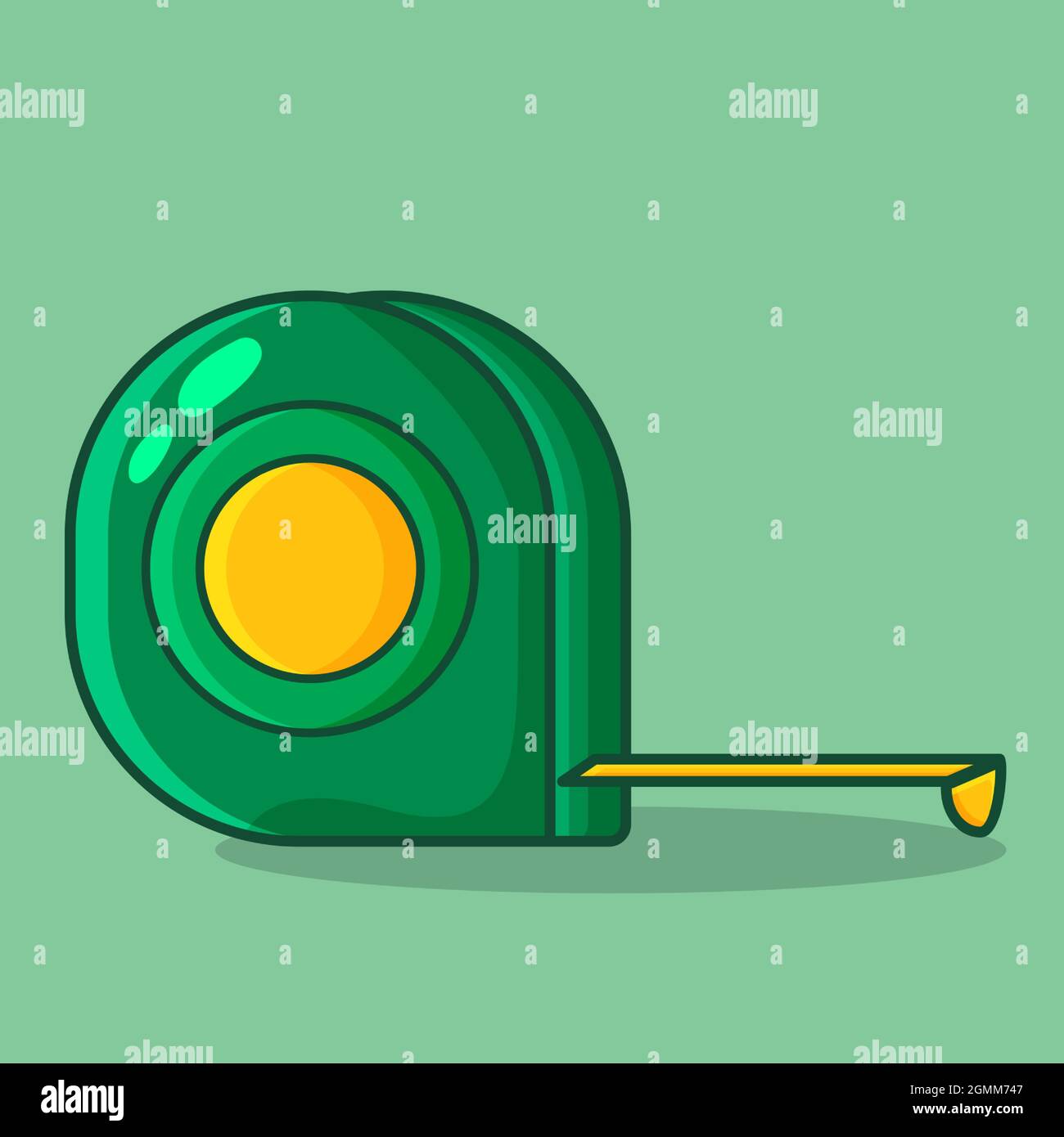 measuring tape isolated cartoon vector illustration in flat style Stock ...