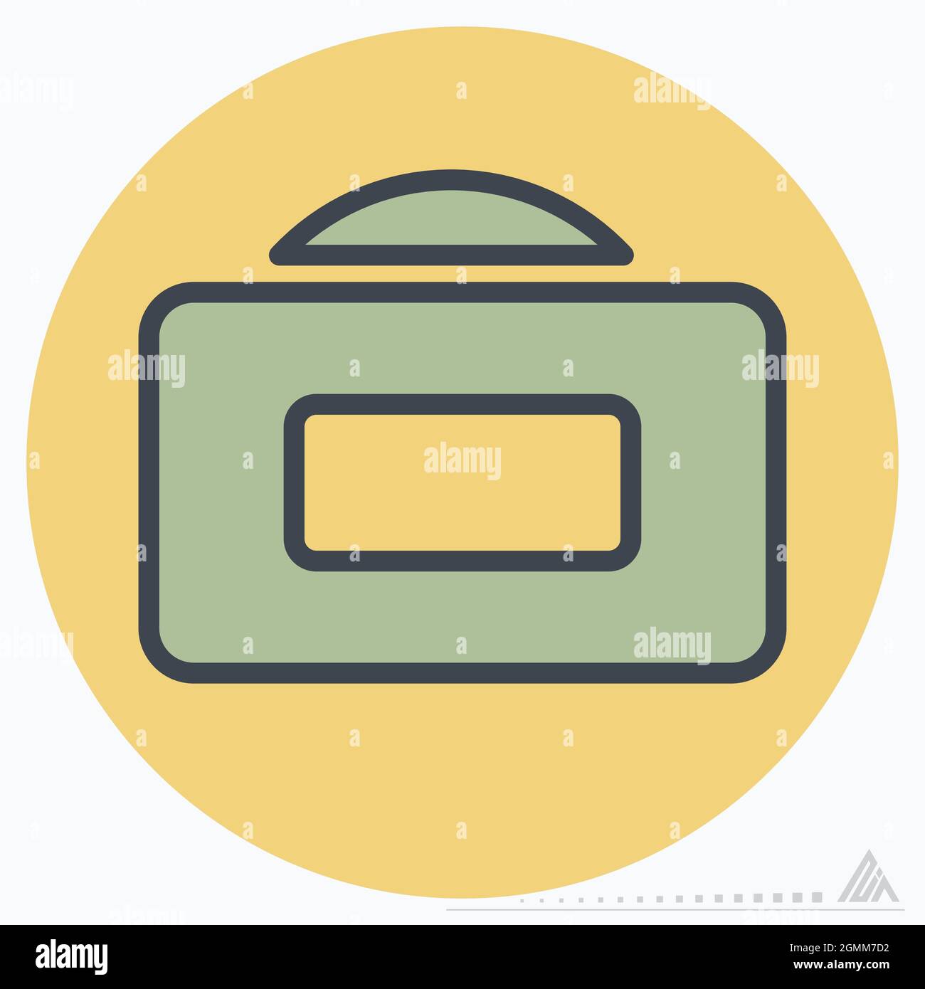 Icon Vector of Face ream 2 - Color Mate Style - Simple illustration ...