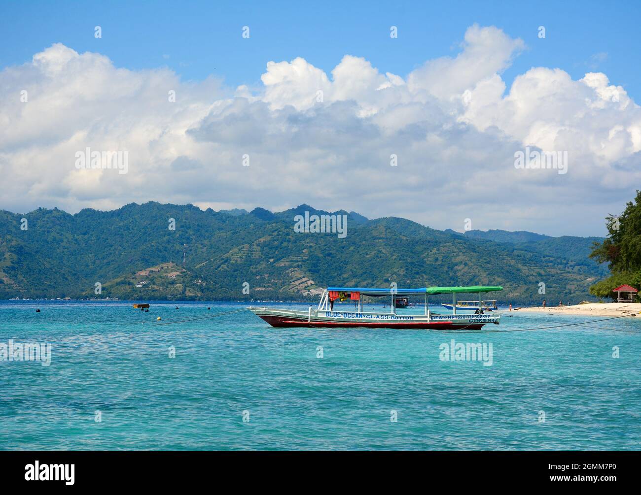 Gili, Indonesia - Apr 17, 2016. Beautiful seascape at summer on Gili ...