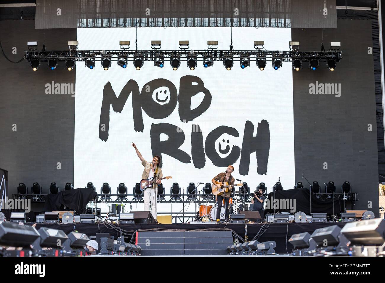 Mob Rich performs on The Downtown Stage during the 2021 Life is ...