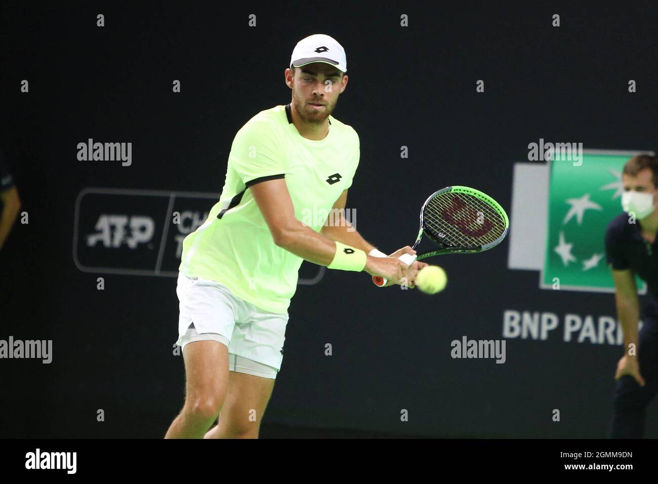 Benjamin Bonzi of France Finale during the Open de Rennes tournament on ...