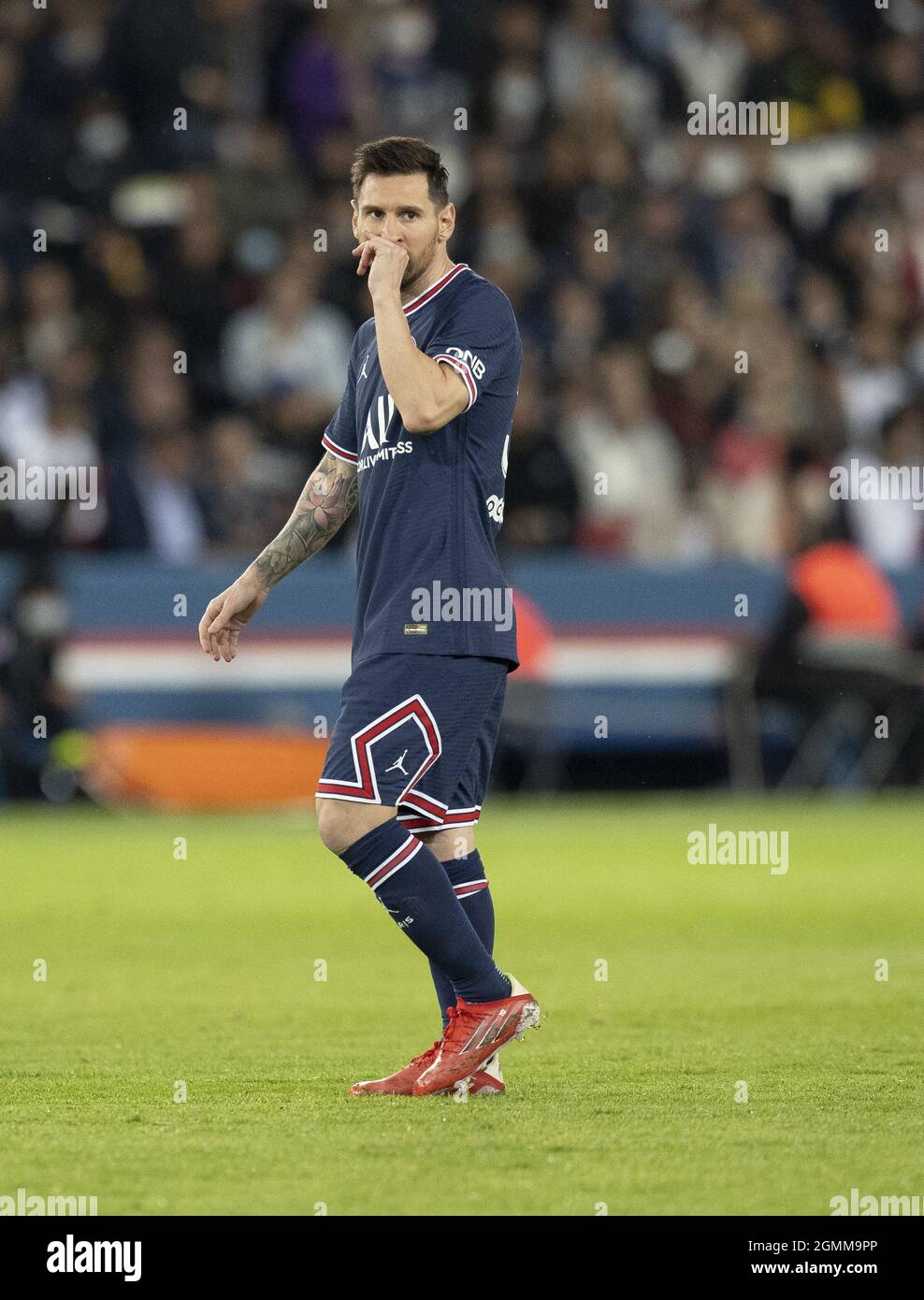 Lionel MESSI of PSG in action during the the Ligue 1 Paris Saint ...