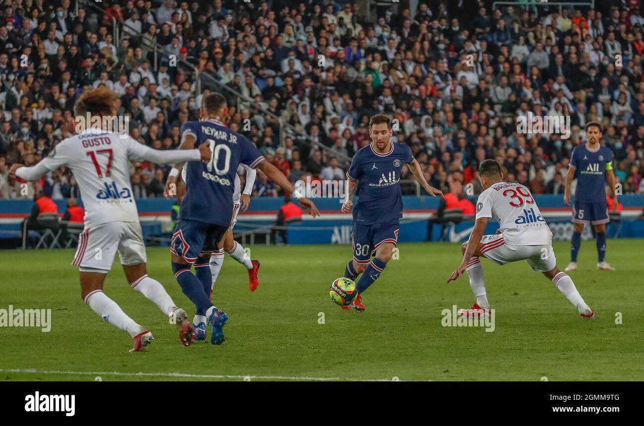 Lionel MESSI of PSG in action during the the Ligue 1 Paris Saint ...