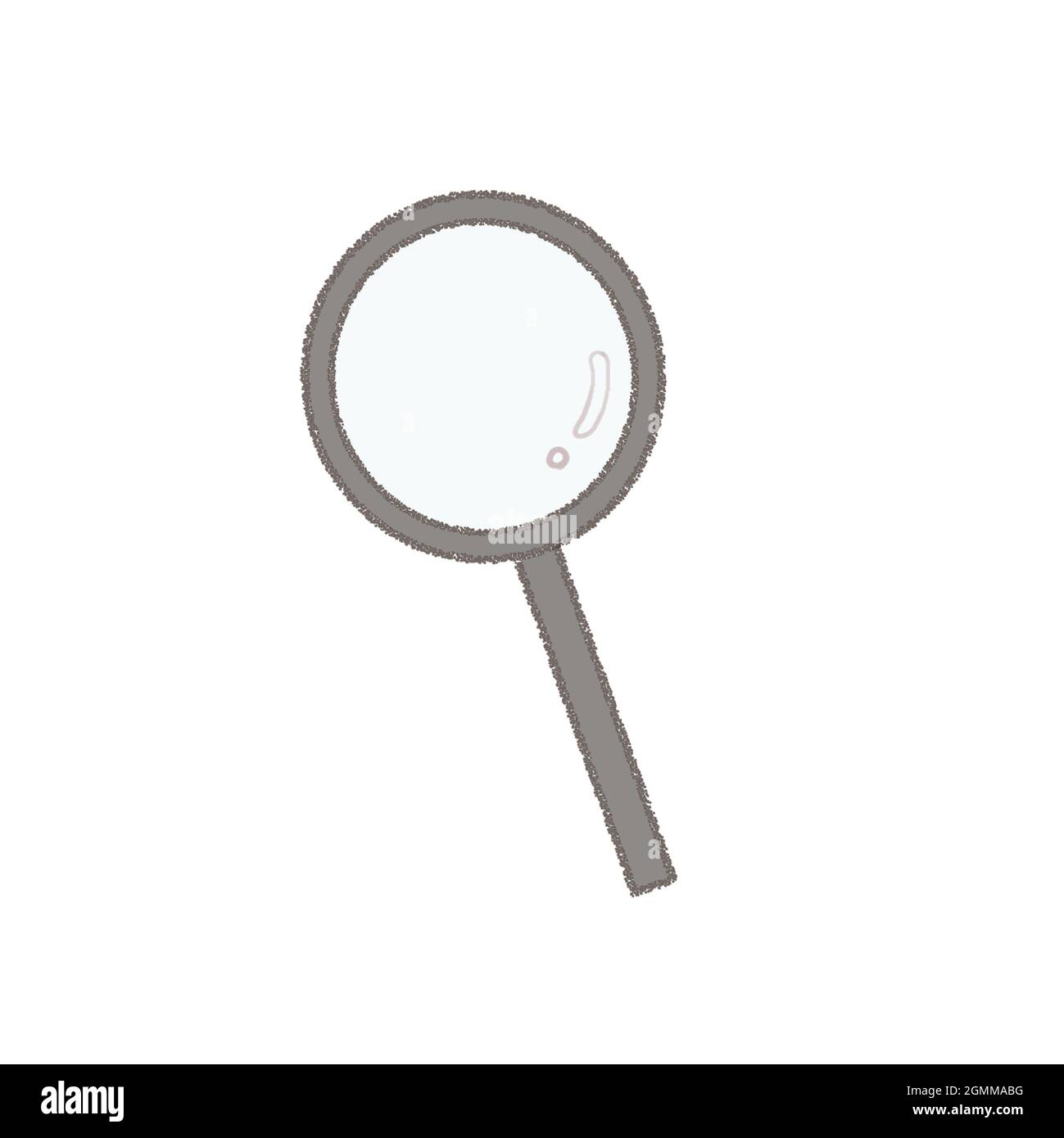 magnifying glass. On a white background Stock Photo - Alamy