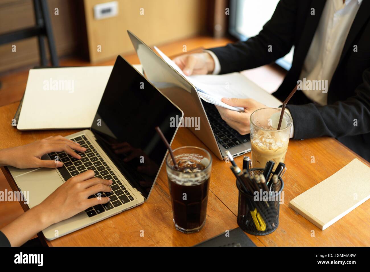 Business concept. Business people busy work in office. Business women ...