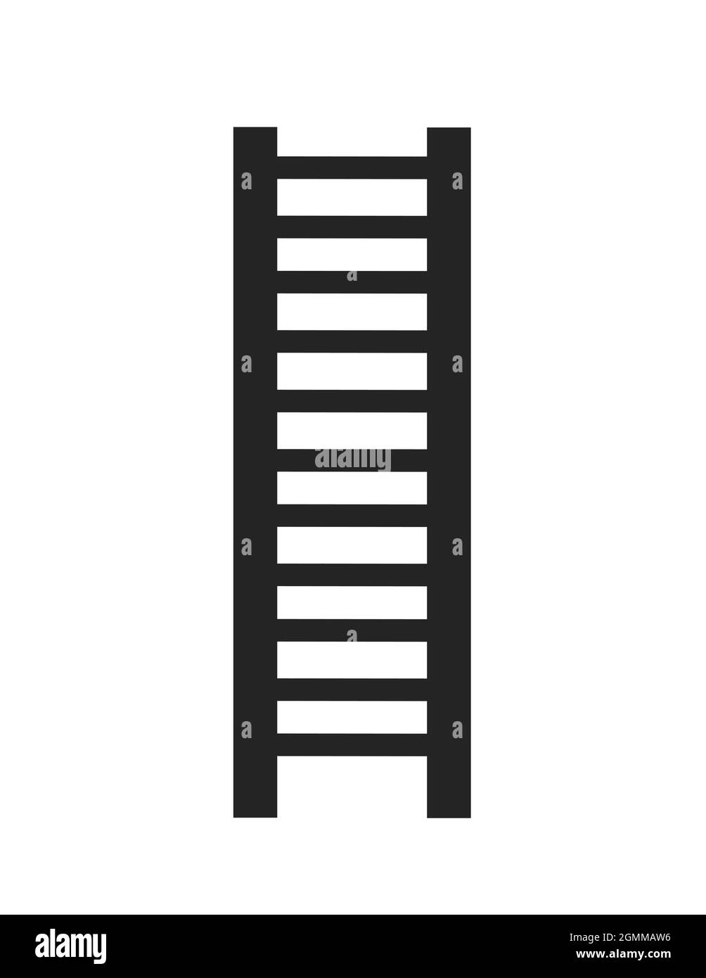 Long Wooden Step Ladder Stock Vector Image & Art - Alamy