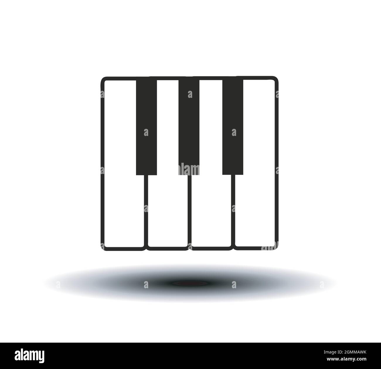 Piano icon design isolated on white background Stock Vector Image & Art ...