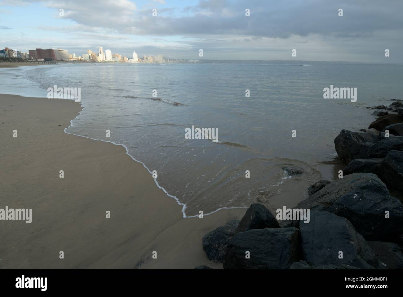 Beautiful beach landscape, Durban city waterfront, KwaZulu-Natal, South ...