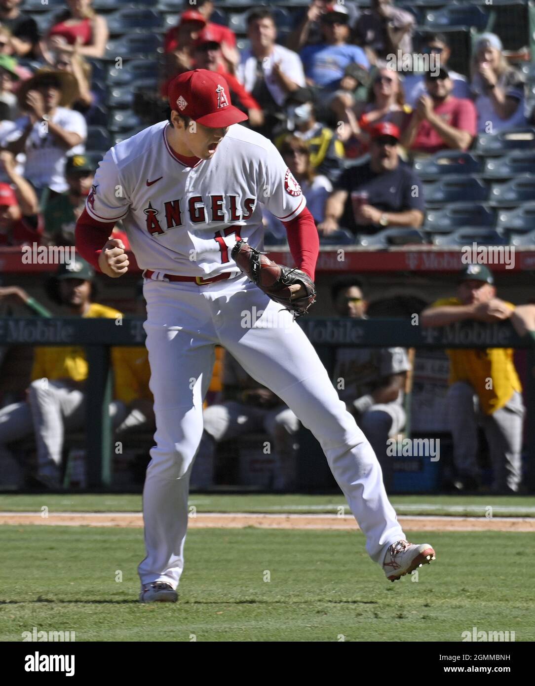 Anaheim, United States. 19th Sep, 2021. Anaheim Angels' starting ...