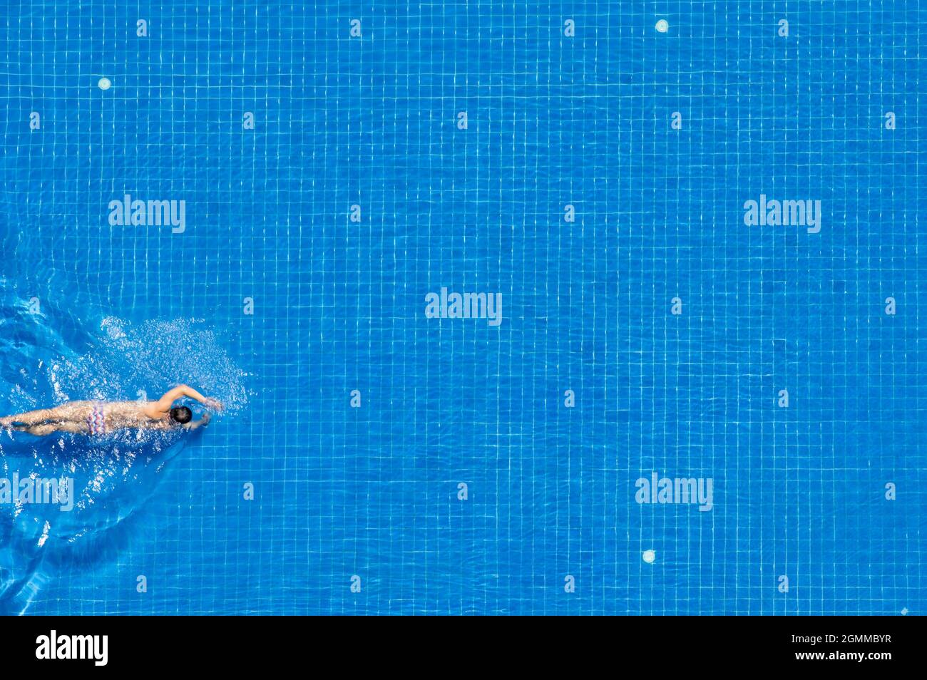 Swimmer from above in pool hi-res stock photography and images - Alamy
