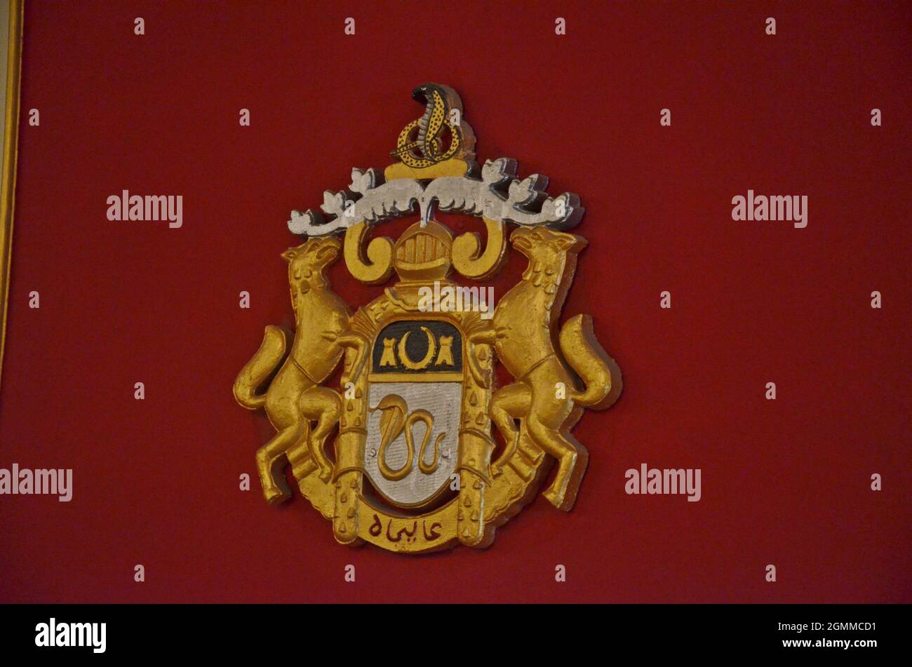 symbol logo at jai vilas palace gwalior india Stock Photo - Alamy