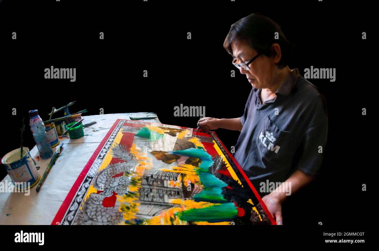 Cai Mon flower village in Ben Tre province southern Vietnam Stock Photo ...