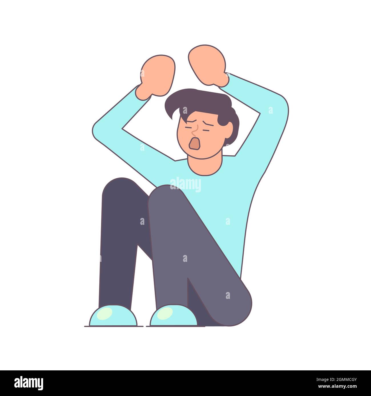 Hysterics attack Stock Vector Images - Alamy