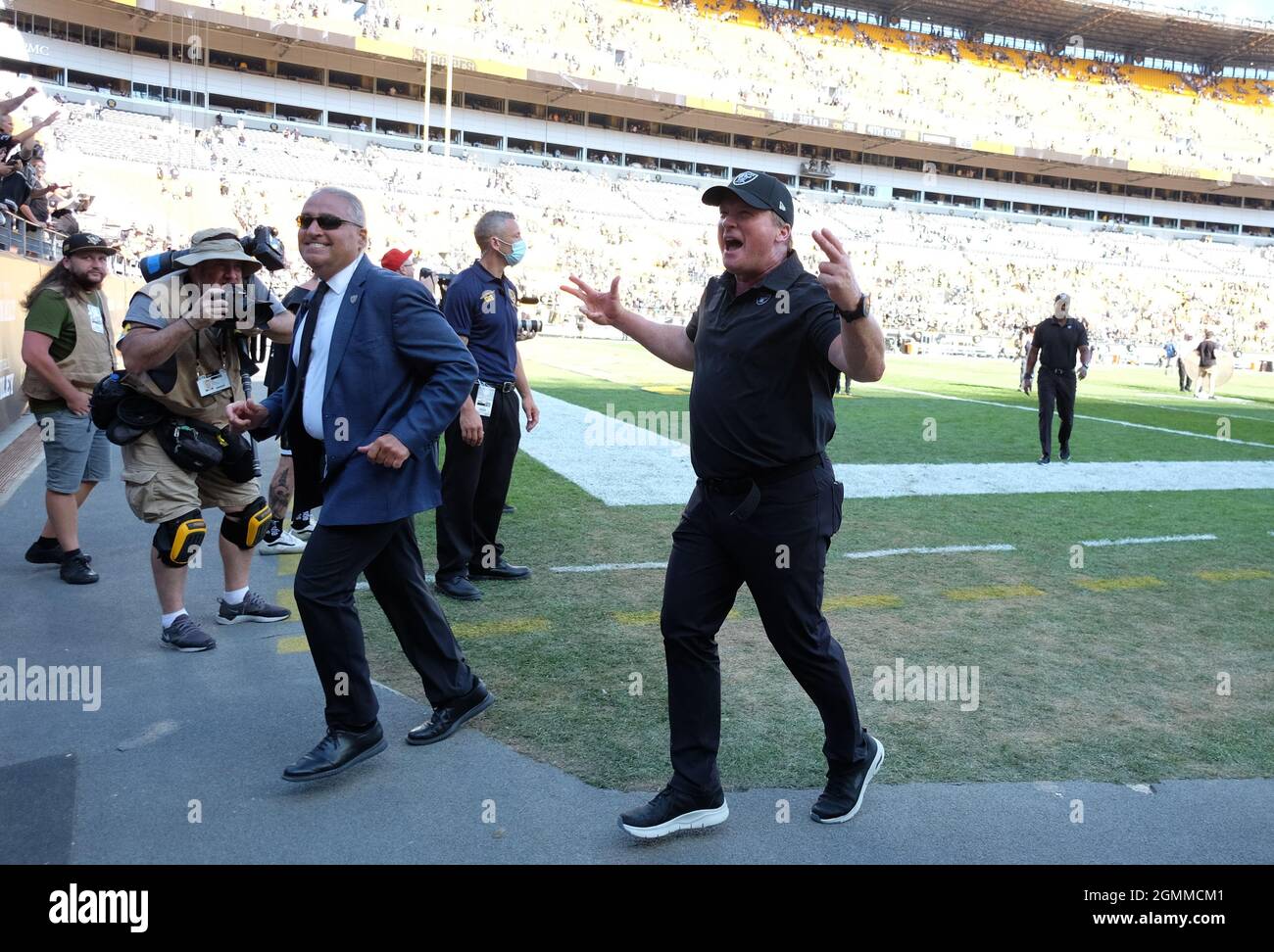 September 19th, 2021: Coach Jon Gruden during the Pittsburgh Steelers ...