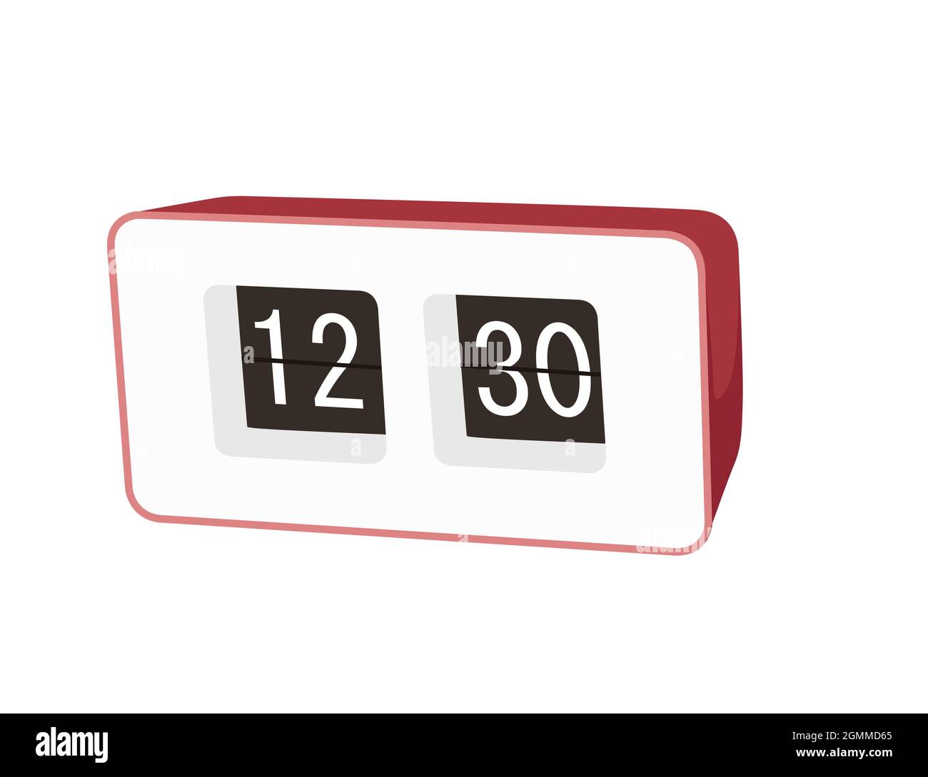 Modern alarm clock vector illustration on white background Stock Vector ...