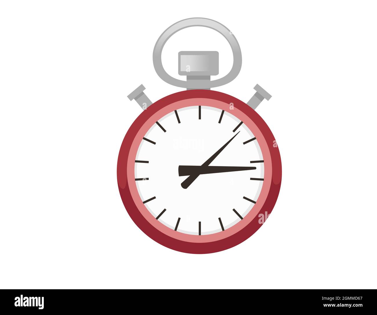 Classic design mechanical stopwatch vector illustration on white ...