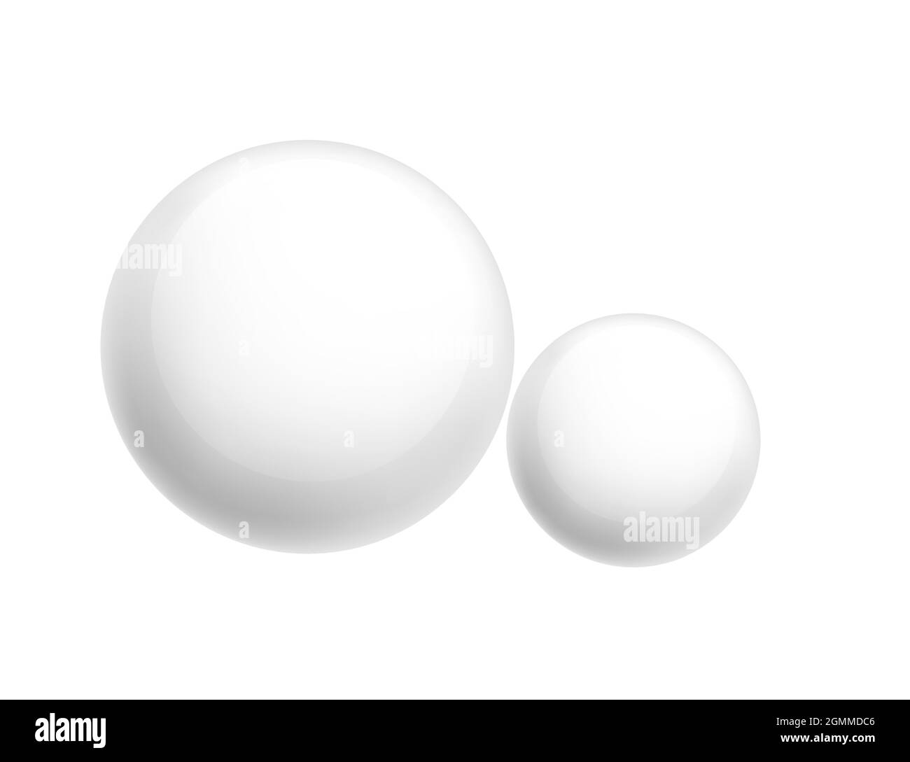 Matte white sphere geometry figure for teaching in school vector ...