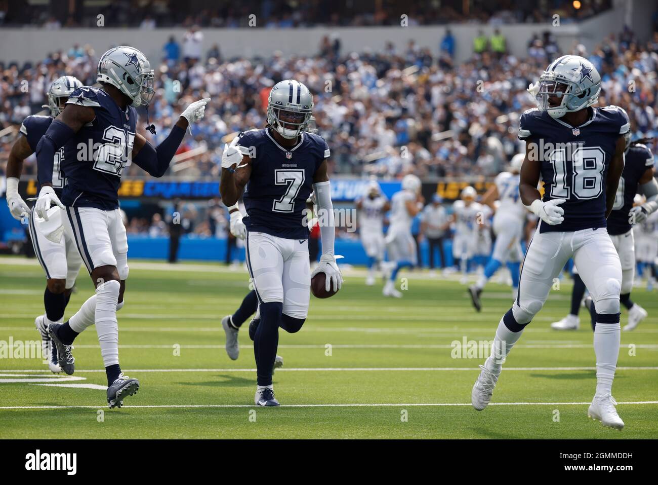Inglewood, California, USA. 19th Sep, 2021. Dallas Cowboys corner back ...