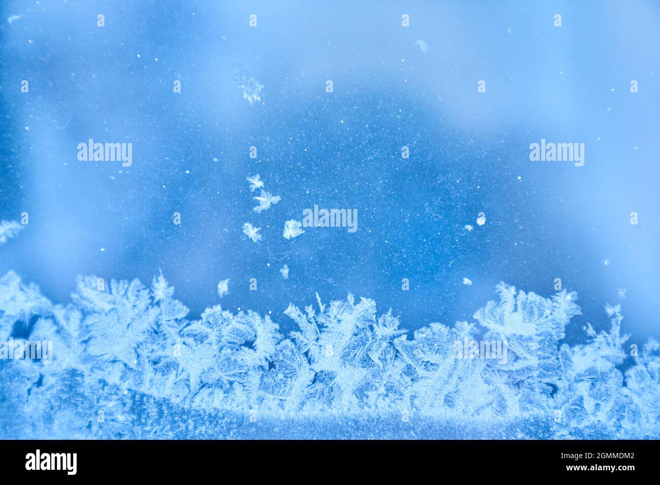 Winter ice frost, frozen background. The texture of frosted window ...
