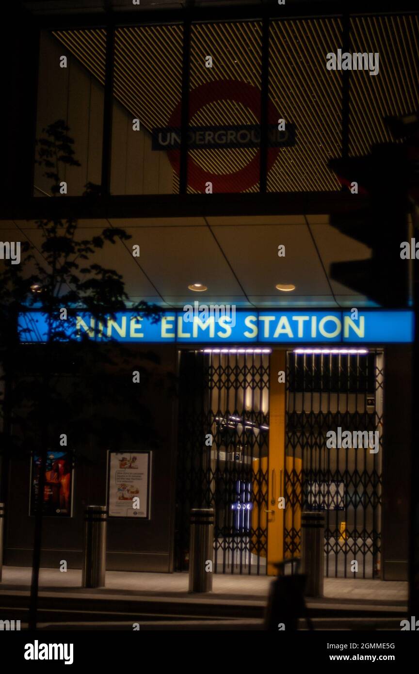 Nine Elms, London, England. 20th September 2021. Nine Elms Underground ...