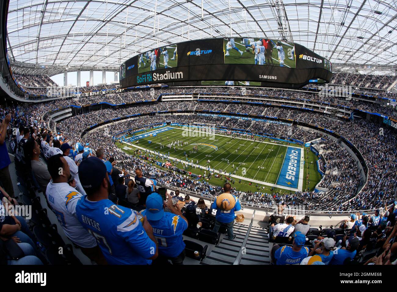 Inglewood, California, USA. 19th Sep, 2021. General view of SoFi ...