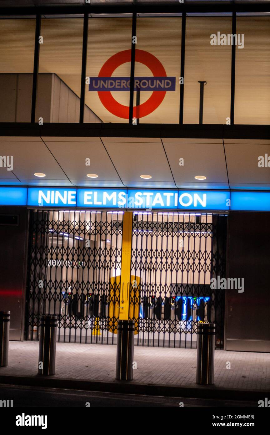 Nine Elms, London, England. 20th September 2021. Nine Elms Underground ...