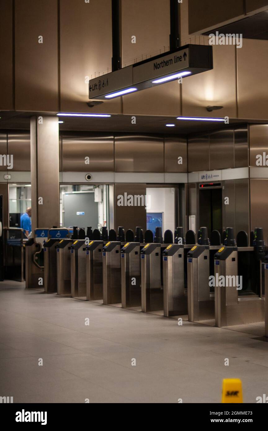 Nine Elms, London, England. 20th September 2021. Nine Elms Underground ...