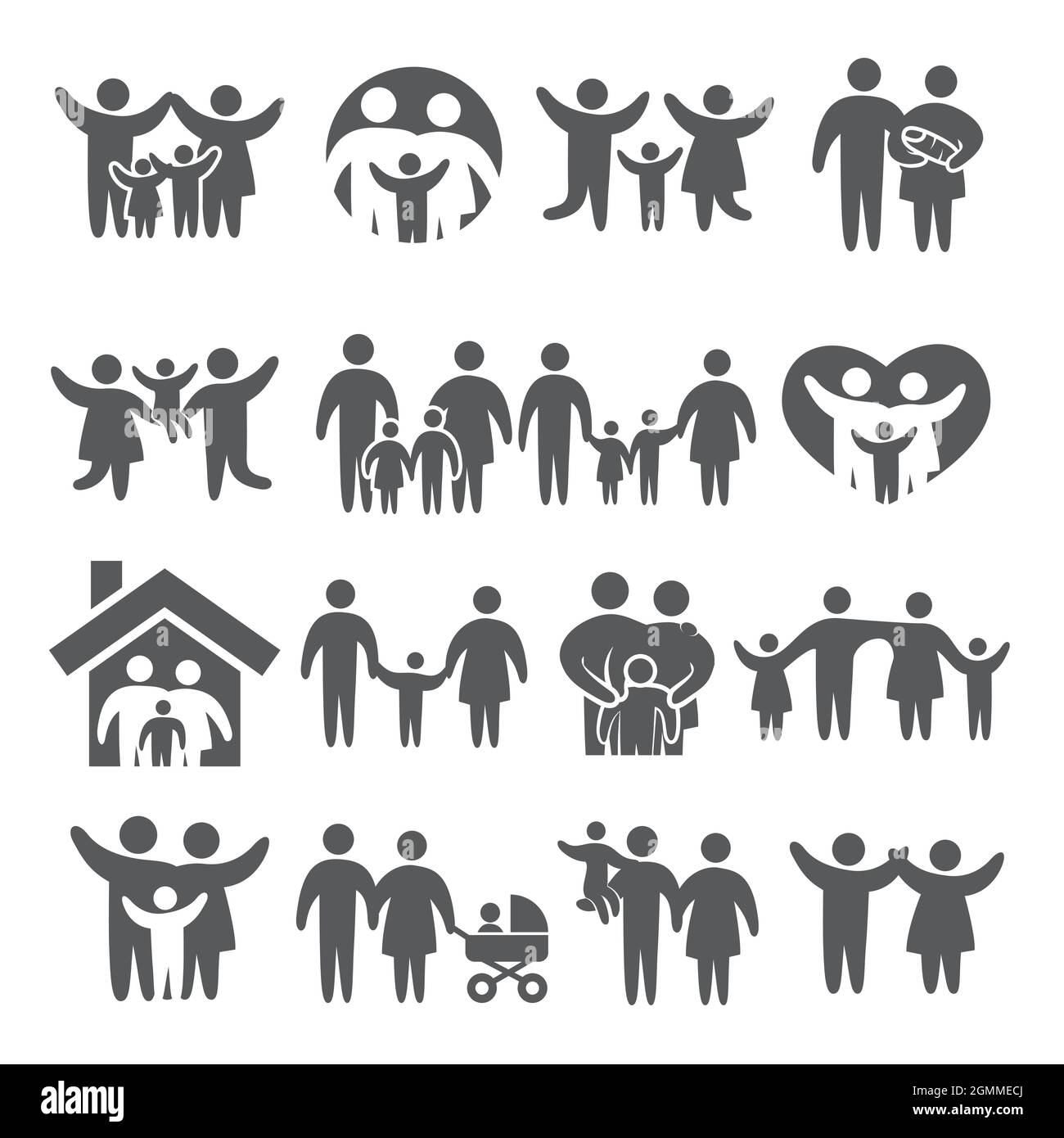 Set vector family group Stock Vector Images - Alamy
