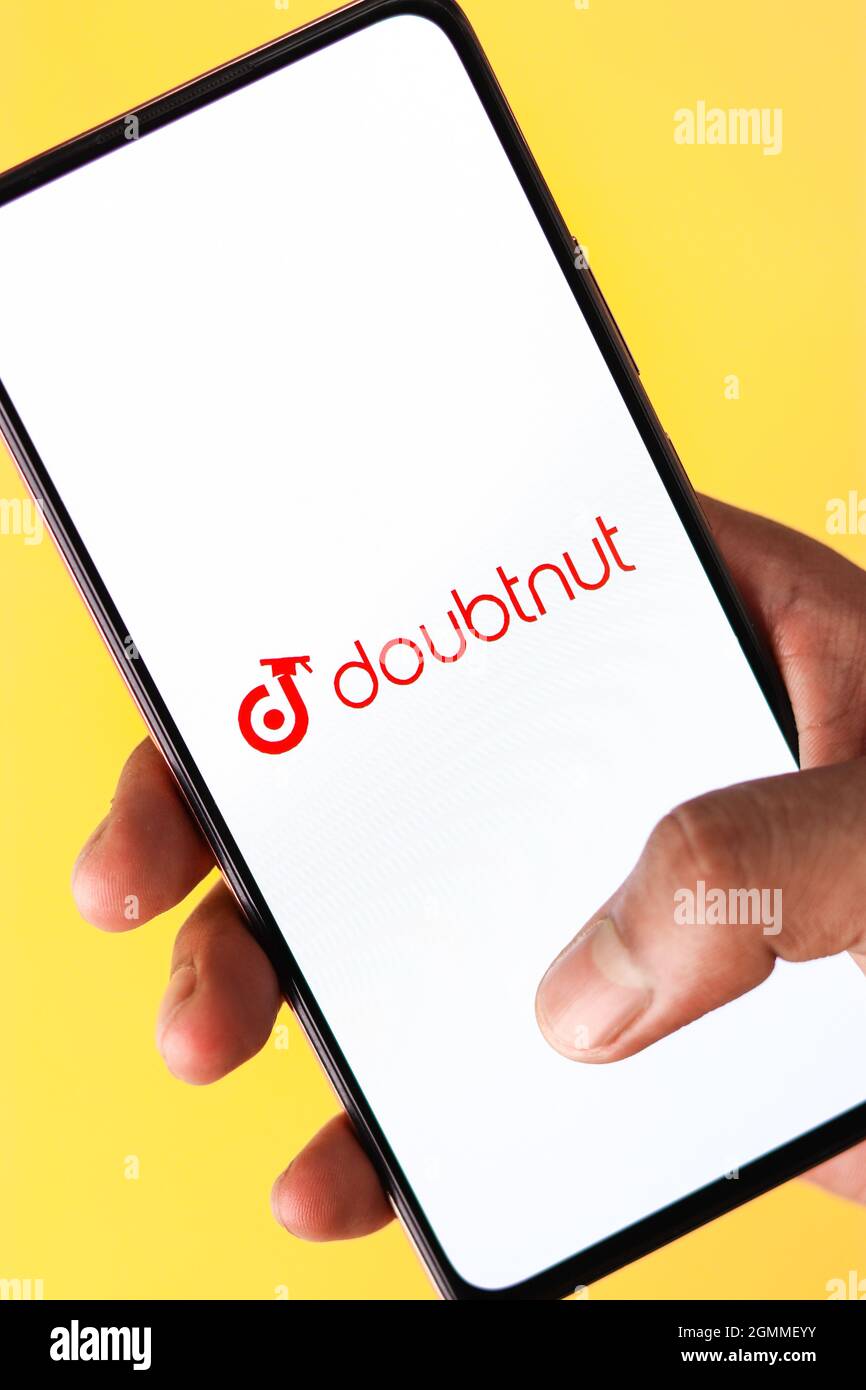 West Bangal, India - August 21, 2021 : Doubtnut logo on phone screen ...