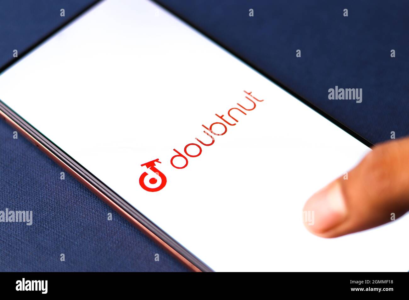 West Bangal, India - August 21, 2021 : Doubtnut logo on phone screen ...