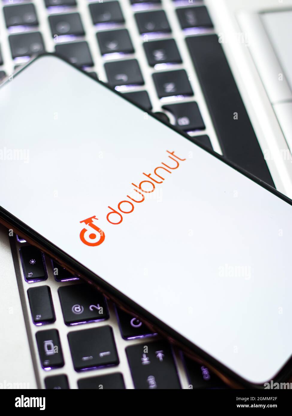 West Bangal, India - August 21, 2021 : Doubtnut logo on phone screen ...