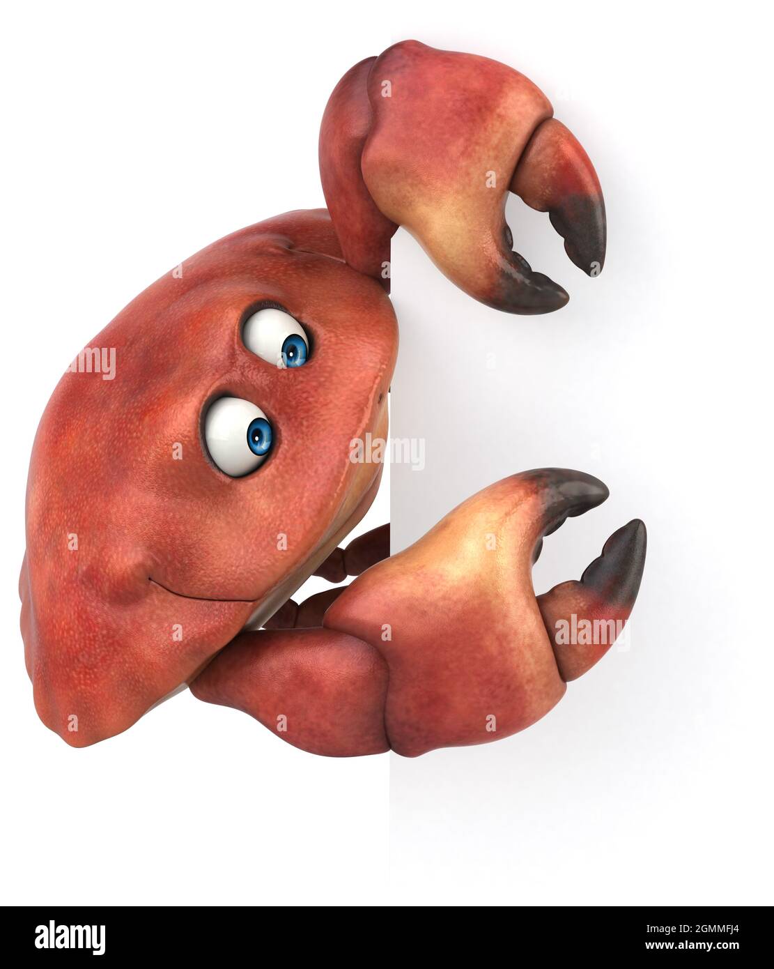 Fun crab - 3D Illustration Stock Photo - Alamy