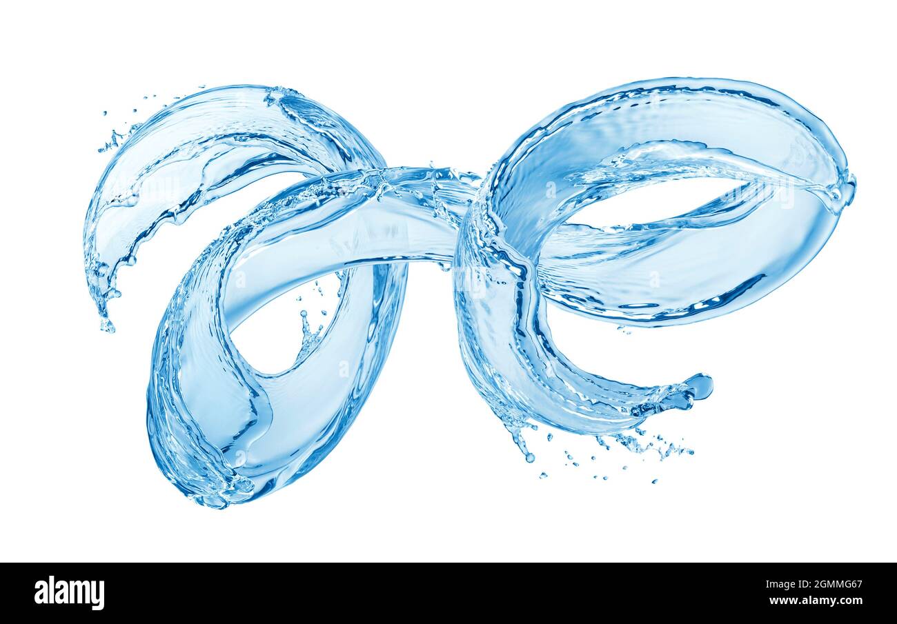 Splash water flow on Cut Out Stock Images & Pictures - Alamy