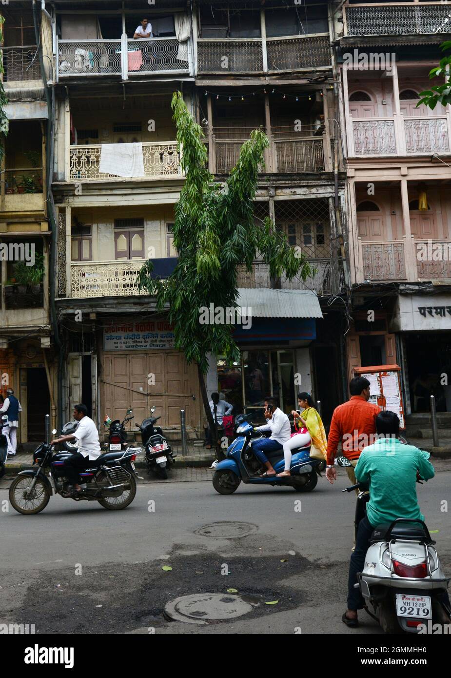 Beautiful old buildings in Pune, India Stock Photo - Alamy