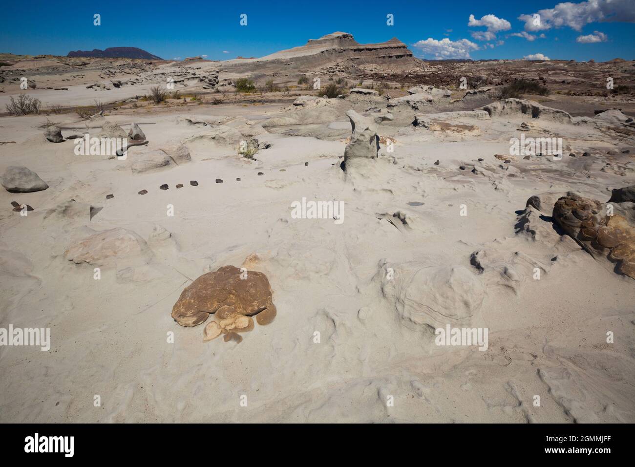 Geological formations in Ischigualasto Stock Photo - Alamy