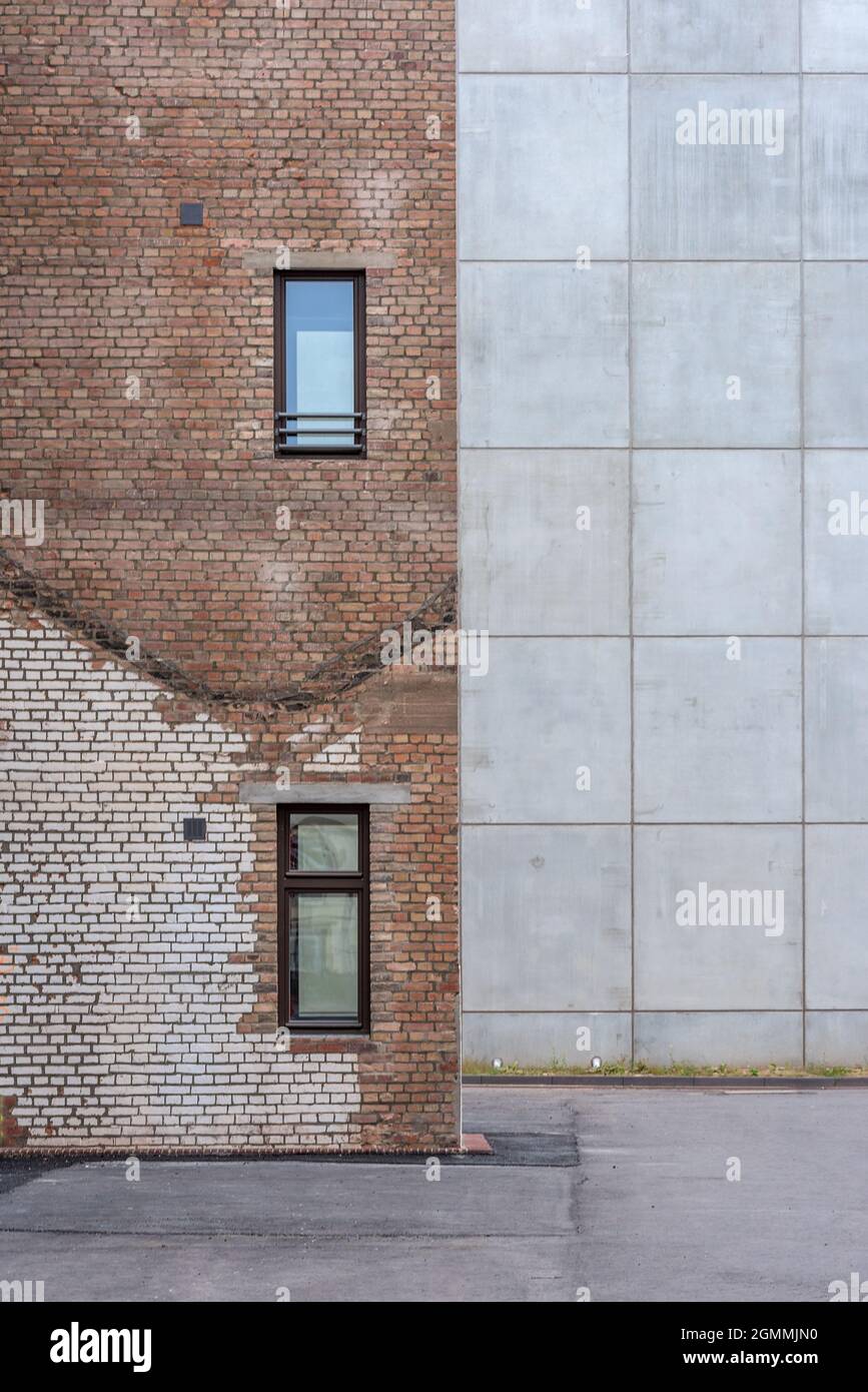 window in a renovated factory building Stock Photo - Alamy