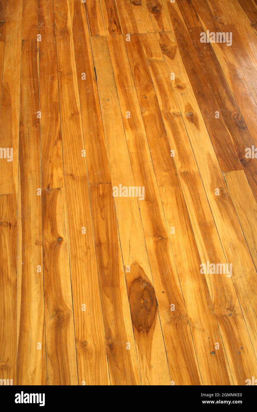 Wood Decking on yacht floor. Wooden ship deck Stock Photo - Alamy