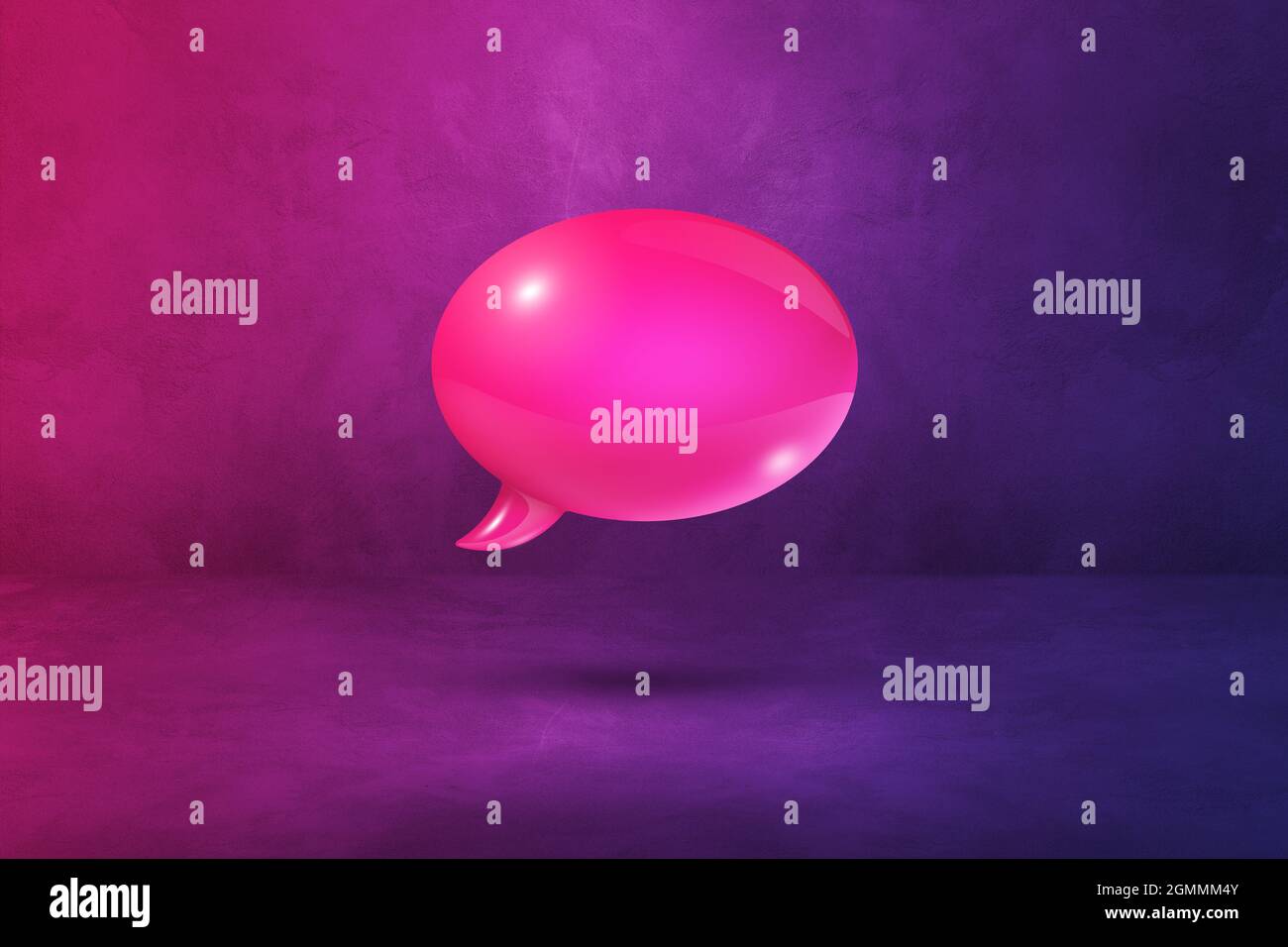 3d pink speech bubble hi-res stock photography and images - Alamy