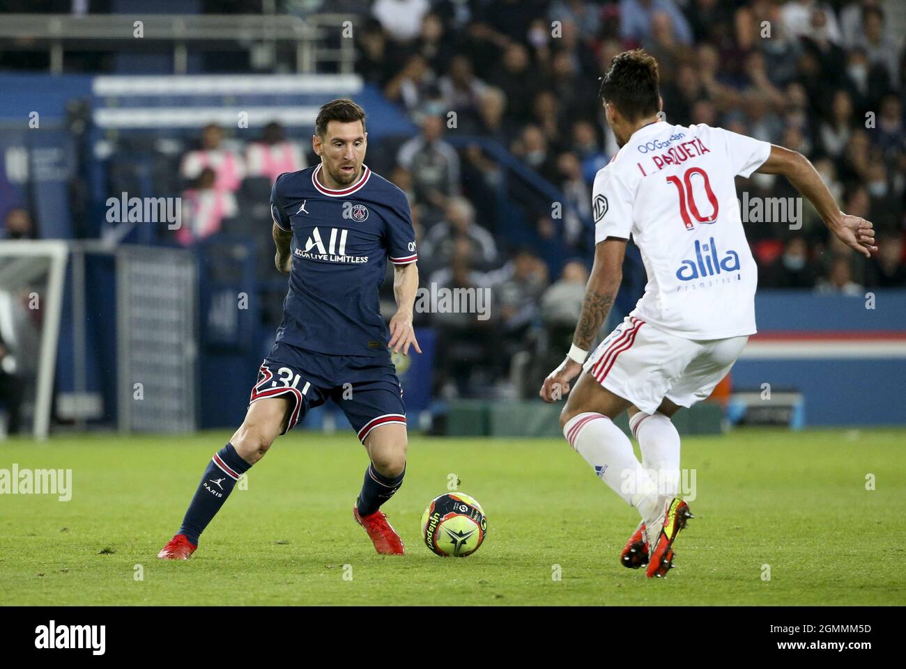 Lionel Messi of PSG during the French championship Ligue 1 football ...