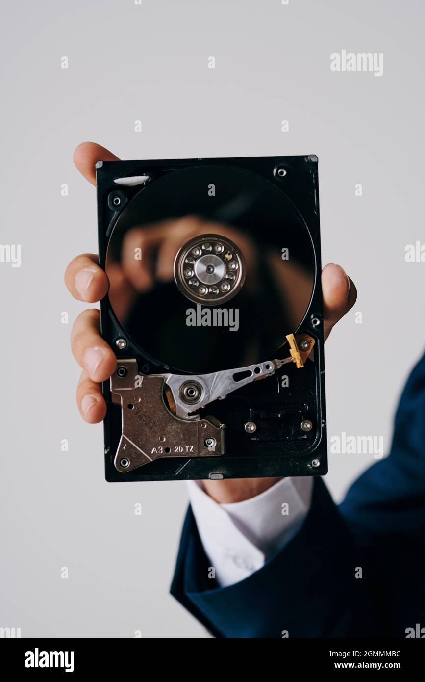 HDD technology hard drive office Stock Photo - Alamy