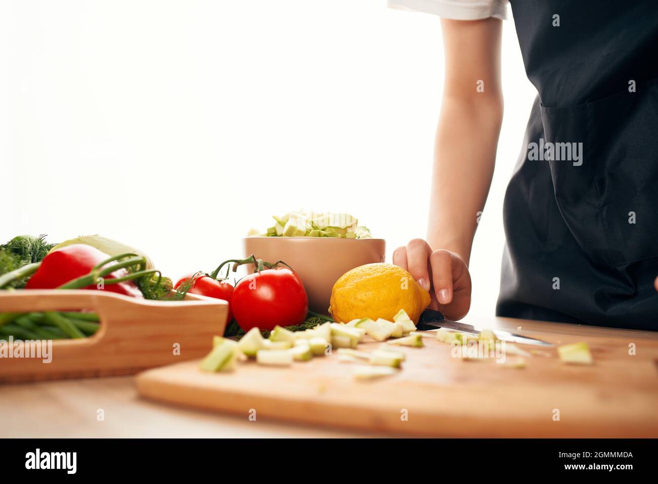 cooking food kitchen healthy eating fresh vegetables Stock Photo - Alamy