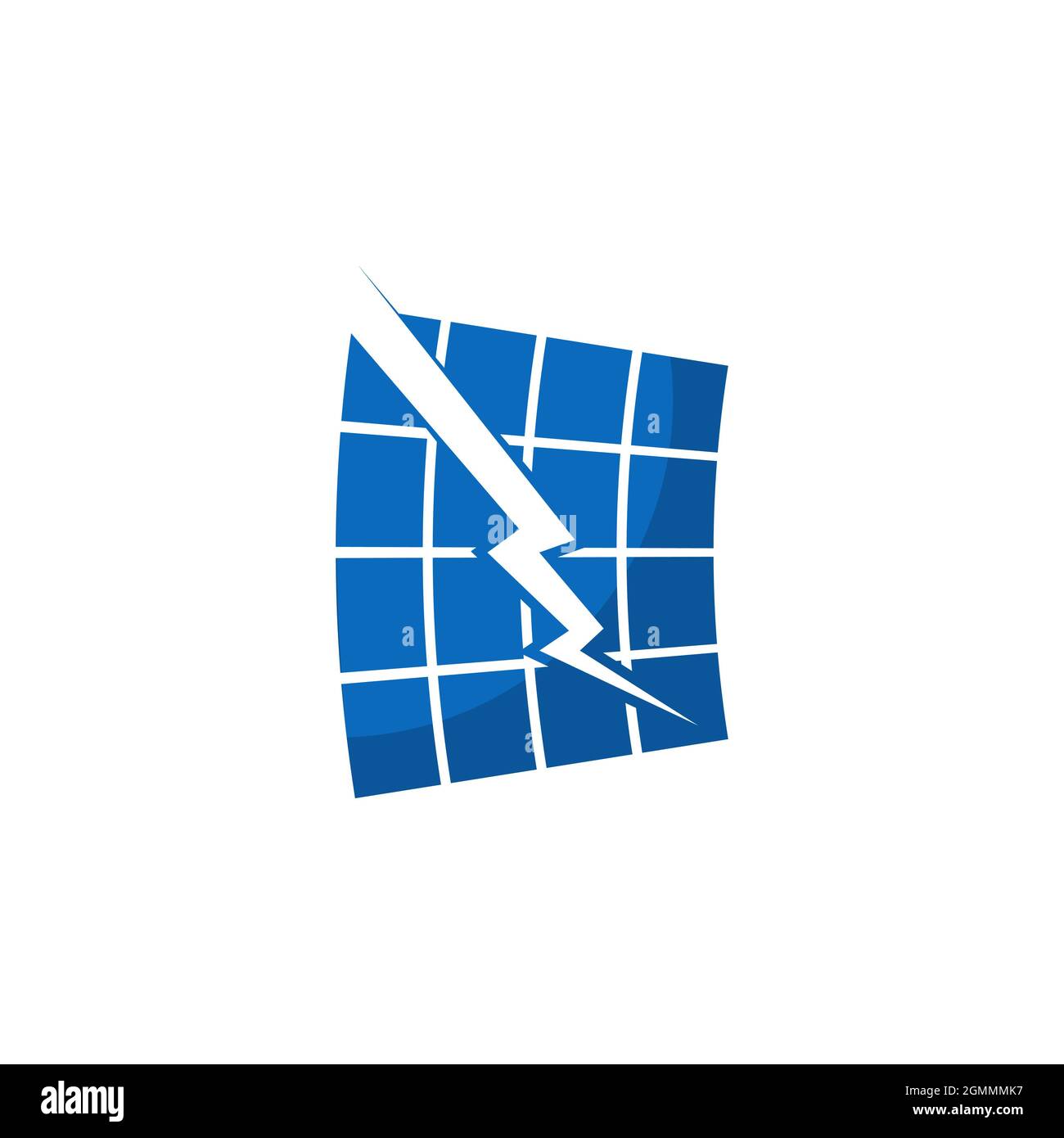 Solar Energy vector icon illustration template Stock Photo - Alamy