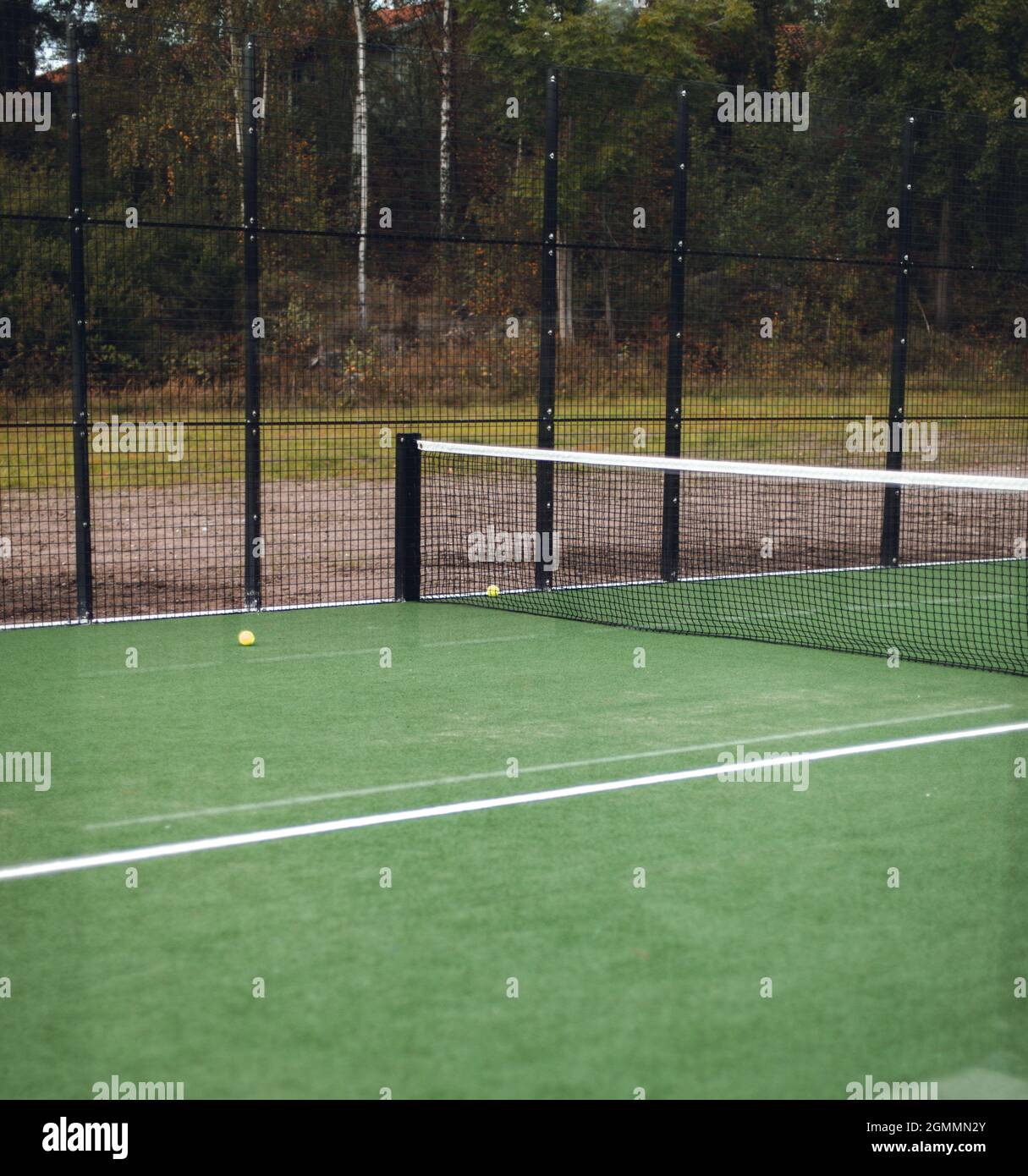 Paddle court outside in Sweden a cloudy day Stock Photo - Alamy