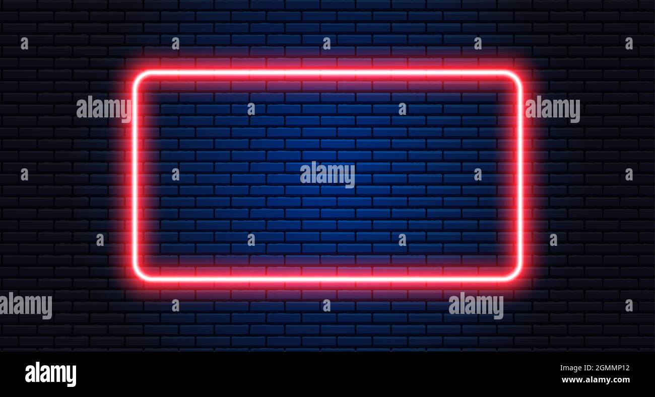 Neon frame for your design Stock Vector Image & Art - Alamy