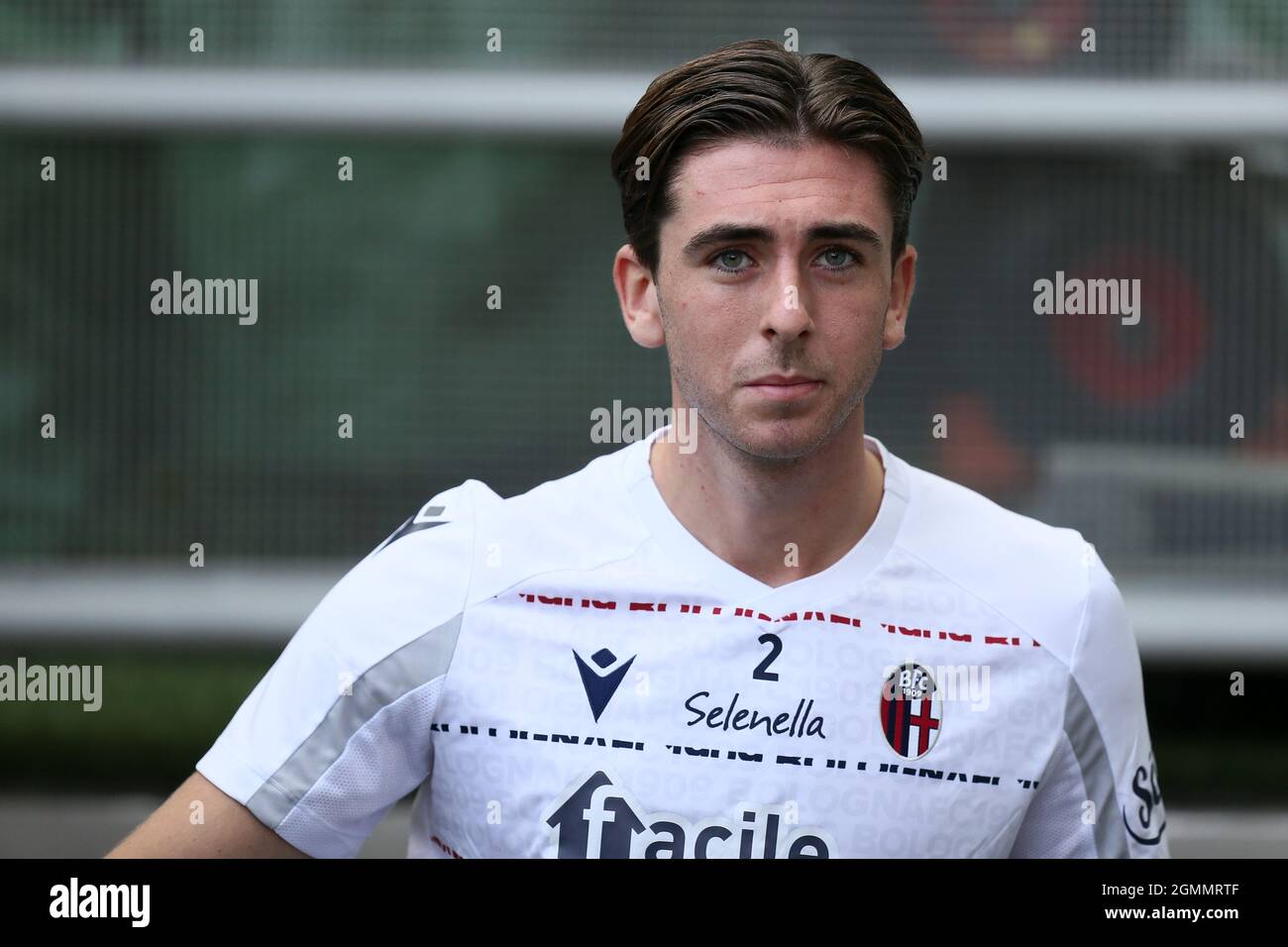 Milano, Italy. 18 September 2021. Luis Binks of Bologna Fc during warm ...