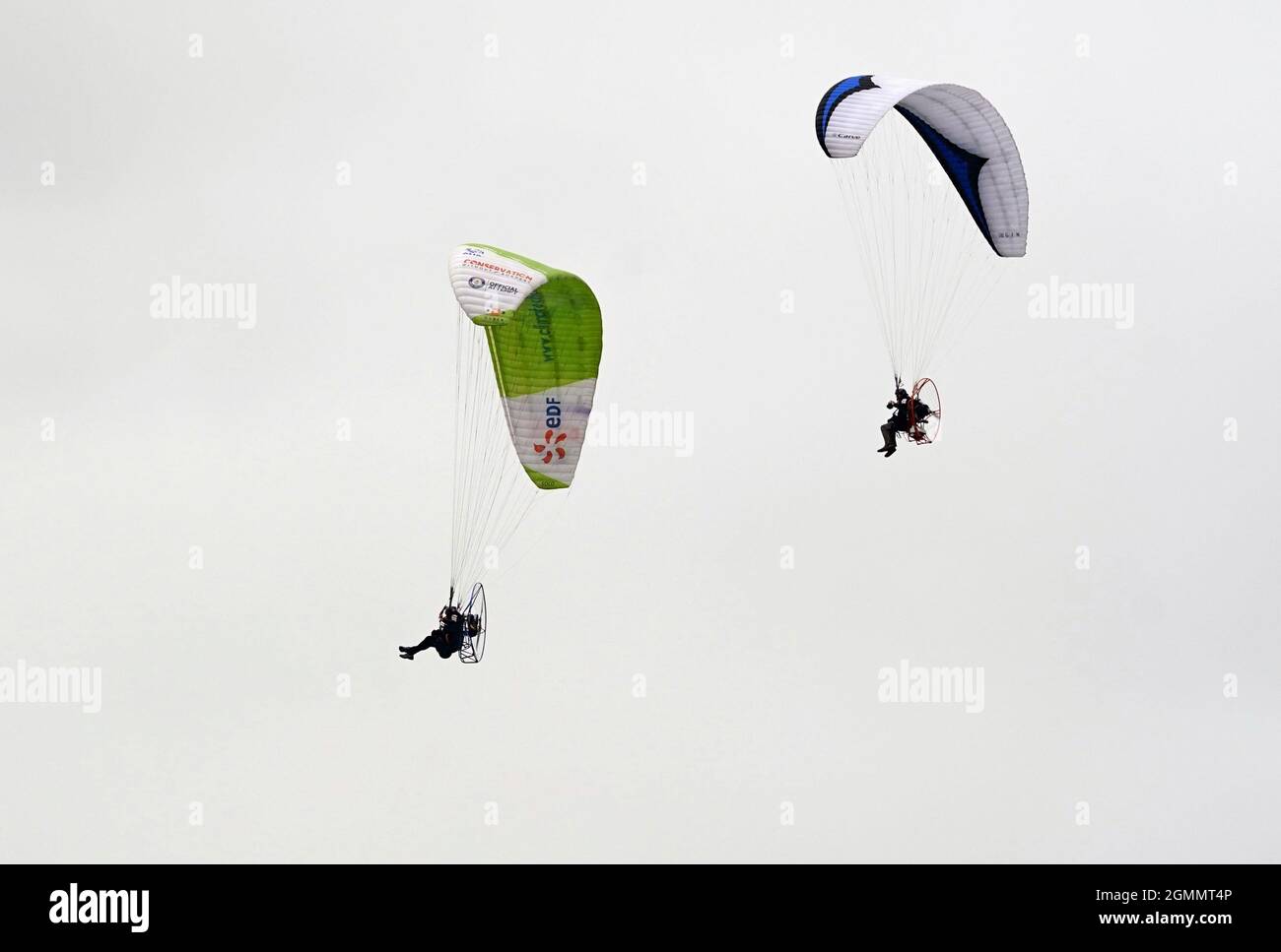 Previously unissued photo dated 03/09/21 of paramotorist Sacha Dench ...