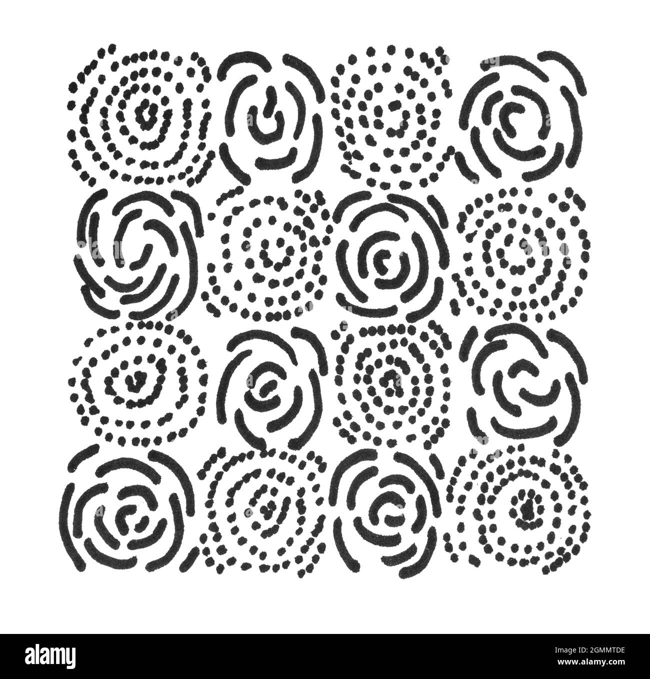 Rose circle Black and White Stock Photos & Images - Alamy