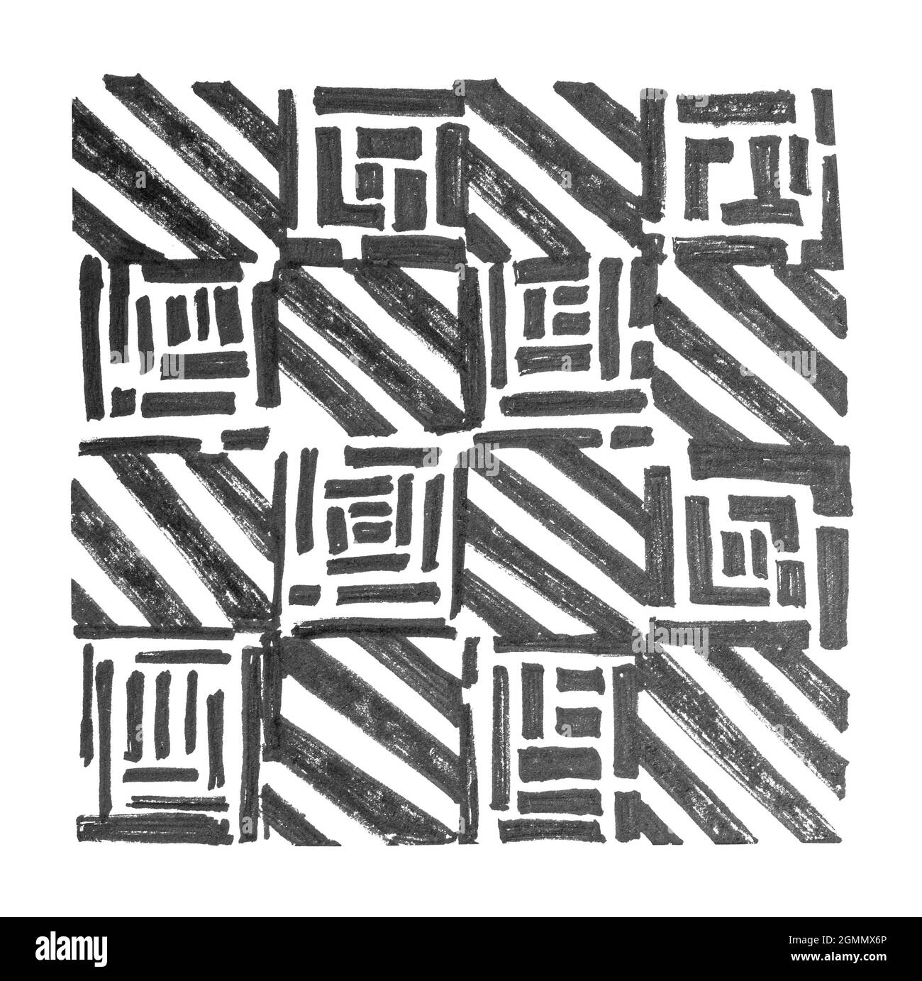 Diagonal line geometric seamless Cut Out Stock Images & Pictures - Alamy