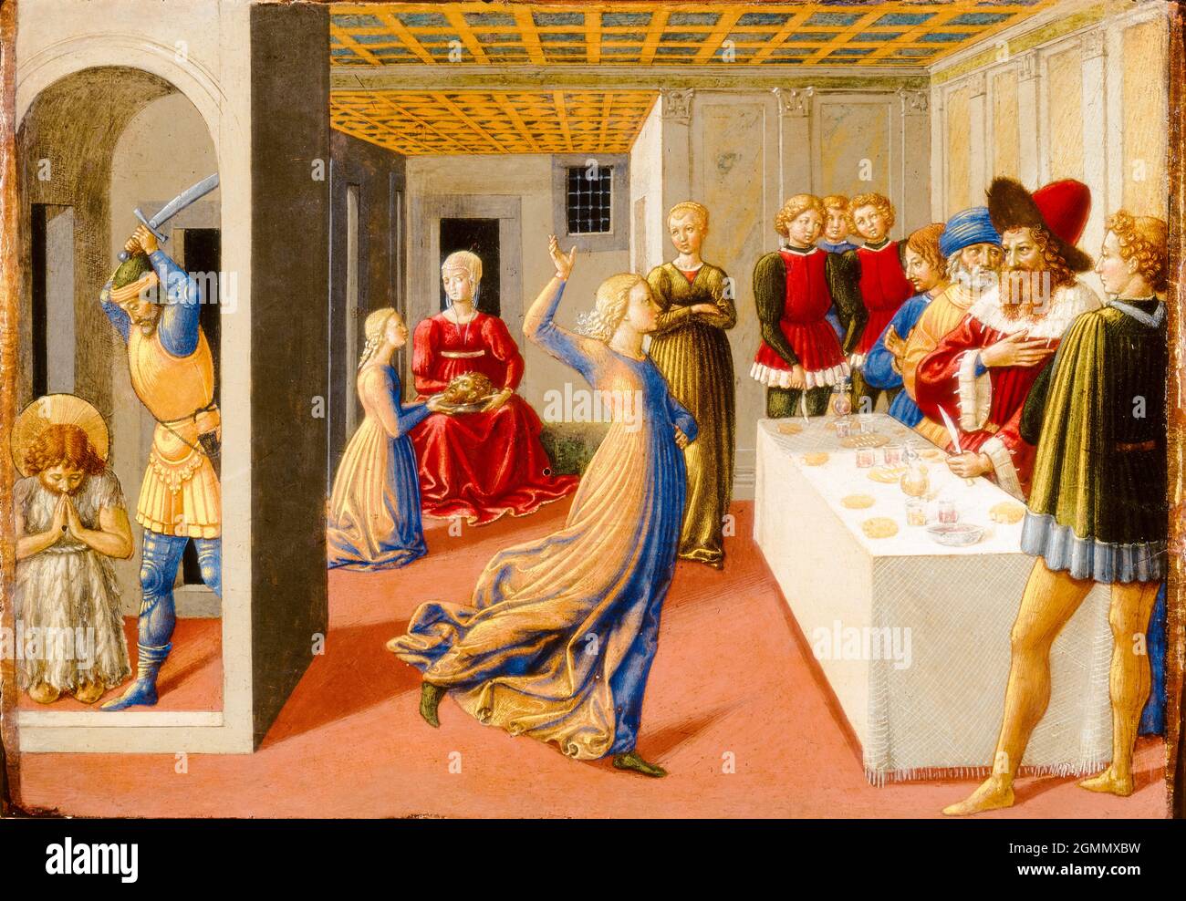 The feast of herod and the beheading of the baptist hi-res stock ...